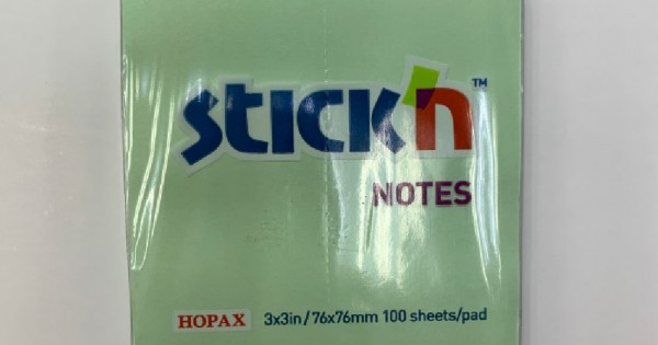 Hopax Stick’n Notes 便條貼 (淺綠色) No.21150